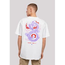 F4NT4STIC Herren T-Shirt "Drache Feuer Japan", wei&szlig;, Gr. XS, Obermaterial: 100% Baumwolle, Shirts, Print