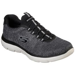 Skechers Herren Slip-On Sneaker "SUMMITS", Gr. 39, schwarz-wei&szlig;, Textil, Schuhe, Slipper, Freizeitschuh in komfortabler Schuhweite