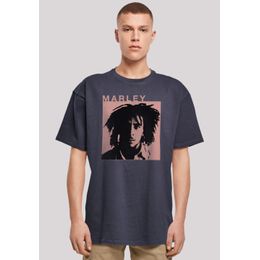F4NT4STIC Damen T-Shirt "Bob Marley Reggae Music by Rock Off", blau, Gr. M, Obermaterial: 100% Baumwolle, Shirts, Premium Qualit&auml;t, Musik