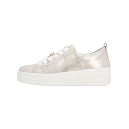 Remonte Damen Plateausneaker "Remonte Sneaker Leder", Gr. 40beige, Leder, Schuhe