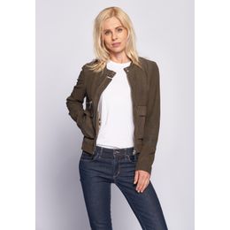 Maze Damen Lederjacke "Clermont", gelb, Gr. XL, Obermaterial: 100% Lammnappaleder; Futter: 100% Polyester; &Auml;rmelfutter: 100% Polyester, Jacken