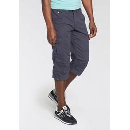 MAN'S WORLD MAN'S WORLD Herren Cargobermudas, blau, Gr. 46, unifarben, Obermaterial: 100% Baumwolle, Hosen, in 3/4-L&auml;nge