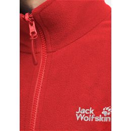 Jack Wolfskin Herren Fleecejacke "TAUNUS 100 FZ M", rot, Gr. L, Obermaterial: 100% POLYESTER. Futter: 100% POLYESTER, Jacken, Fleecejacke, 3-in-1