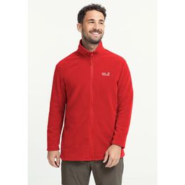 Jack Wolfskin Herren Fleecejacke "TAUNUS 100 FZ M", rot, Gr. M, Obermaterial: 100% POLYESTER. Futter: 100% POLYESTER, Jacken, Fleecejacke, 3-in-1