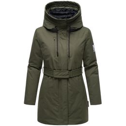 Navahoo Damen Winterjacke "Eishauch 14", gr&uuml;n, Gr. XXXL, Obermaterial: 55% Nylon, 45% Baumwolle. Innenfutter: 100% Polyester. Wattierung: 100%
