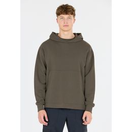 SOS Herren Kapuzensweatshirt "Bovec", gr&uuml;n, Gr. XL, bedruckt, 100% Baumwolle, Sweatshirts, aus reiner Bio-Baumwolle