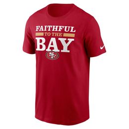 Nike Damen T-Shirt "Nike T-Shirt San Francisco 49ers Nike Faithful Fan", rot, Gr. L, 100% Baumwolle, Shirts