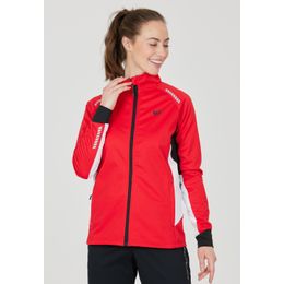 WHISTLER Damen Softshelljacke "Raider", rot, Gr. 38, mehrfarbig, 100% Polyester, Jacken, mit funktionalem Design