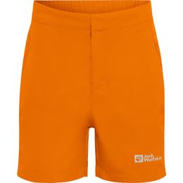 Jack Wolfskin M&auml;dchen Shorts "SUN SHORTS K"soft, amber, Gr. 116, Obermaterial: 100% POLYAMID; Futter: 100% POLYESTER, Hosen