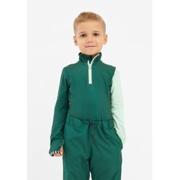 WeeDo M&auml;dchen Langarmshirt "BOMONDO", gr&uuml;n, Gr. 92, Obermaterial: 95% Polyester, 5% Elasthan, Shirts, Feuchtigkeitsregulierendes Funktionsshirt f&uuml;r