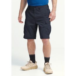 Cargoshorts Jack Wolfskin "DUNELAND CARGO SHORTS M", Herren, Gr. 48, Normalgr&ouml;&szlig;en, schwarznavy, Obermaterial: 100% POLYAMID. Futter: 100% POLYESTER, Hosen
