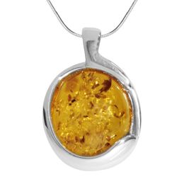 OSTSEE-SCHMUCK Damen Kette mit Anh&auml;nger "- Ragna - Silber 925/000 - Bernstein", 42, Silber 925 (Sterlingsilber), silber, Silber 925 (Sterlingsilber),