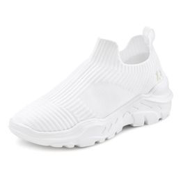 Lascana Damen Sneaker, Gr. 37, wei&szlig;, Obermaterial: 100% Textilmaterial. Decksohle: 100% Textilmaterial. Futter: 100% Textilmaterial. Laufsohle: 100%