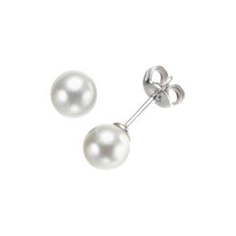Damen Perlenohrringe "mit Perlen, Silber 925", ca. &Oslash; 7mm, Silber 925 (Sterlingsilber), silber, Giorgio Martello MILANO, Silber 925 (Sterlingsilber),