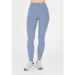 Endurance Damen Trainingstights "Move", blau, Gr. 40, unifarben, 52% Polyamid, 48% Elasthan, Hosen, mit smarter Kompressionswirkung und flachen N&auml;hten