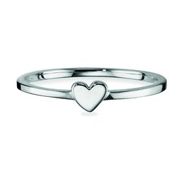 CAI CA&Iuml; Damen Fingerring "925/- Sterling Silber rhodiniert Herz", 058 (18,5), Silber 925 (Sterlingsilber), wei&szlig;, Silber 925 (Sterlingsilber), Fingerringe