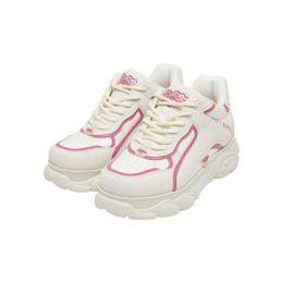 Trainingsschuh Buffalo "Buffalo CLD ECHO", Damen, Gr. 37, wei&szlig;, pink, Polyurethan, Schuhe