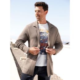 Marco Donati Herren Cardigan, rot, Gr. 50, meliert, 50% Baumwolle, 50% Polyacryl, Strickjacken
