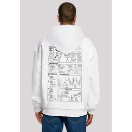 F4NT4STIC Herren Kapuzenpullover "Looney Tunes Bugs Bunny Construction", wei&szlig;, Gr. M, Obermaterial: 100% Baumwolle, Pullover, Print
