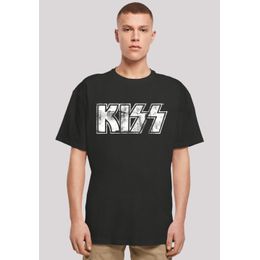 F4NT4STIC Damen T-Shirt "Kiss Rock Band Vintage Logo", schwarz, Gr. XS, Obermaterial: 100% Baumwolle, Shirts, Premium Qualit&auml;t, Musik, By Rock Off