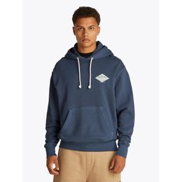 Tommy Jeans Herren Kapuzensweatshirt "TJM RLX VARSITY GRAPHICS HOODIE", blau, Gr. XL, Sweatware, Obermaterial: 100% Baumwolle, Sweatshirts, mit