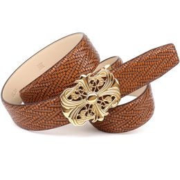 Anthoni Crown Damen Lederg&uuml;rtel, braun, Gr. 95, Rindsleder, G&uuml;rtel