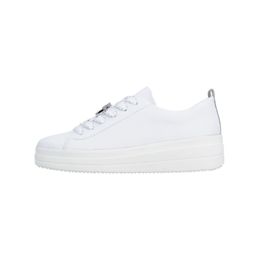 Remonte Damen Plateausneaker "Remonte Sneaker Leder", Gr. 39wei&szlig;, Leder, Schuhe