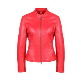 Freaky Nation Damen Lederjacke "Smoothly-FN", rot, Gr. M, Oberstoff: 100% Leder; Futter: 100% Baumwolle, Jacken