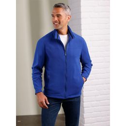 CLASSIC Herren Sweatjacke, blau, Gr. 48, 100% Polyester, Sweatjacken