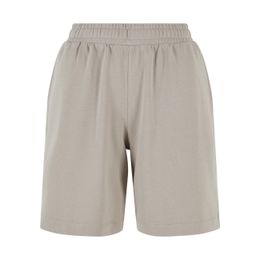 Sweatshorts Urban Classics "Urban Classics Damen Ladies Organic Terry Bermuda Pants", Damen, Gr. 5XL, US-Gr&ouml;&szlig;en, cloud, 100% Baumwolle, unifarben, normal, Hosen Sweatshorts