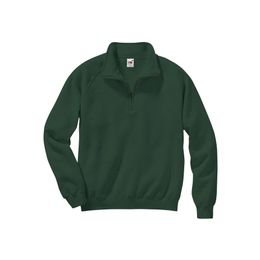 Herren Sweatshirt, gr&uuml;n, Gr. 4, Fruit of the Loom, meliert, unifarben, 80% Baumwolle, 20% Polyester, Sweatshirts