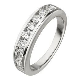 Jobo Damen Silberring, 60, Silber 925 (Sterlingsilber), silber, Silber 925 (Sterlingsilber), Fingerringe, 925 Silber mit 9 Zirkonia