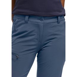 Maier Sports Damen Funktionshose "Inara slim", blau, Gr. 46, 90% Polyamid, 10% Elasthan, Hosen, Herren Wanderhose, atmungsaktive Outdoor-Hose, 4
