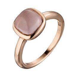 Jobo Damen Fingerring, 54, Silber 925 (Sterlingsilber), rosa, Silber 925 (Sterlingsilber), Fingerringe, 925 Silber ros&eacute;gold vergoldet mit Glasstein