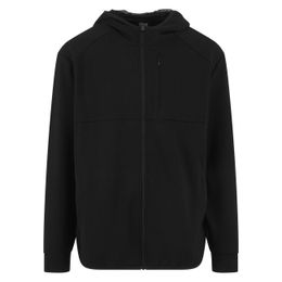 Urban Classics Herren Kapuzenpullover "Urban Classics Scuba Zip Pocket Hoody"schwarz, Gr. XL, unifarben, 95% Polyester, 5% Elasthan, Pullover