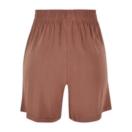 Urban Classics Damen Stoffhose "Urban Classics Damen Ladies Modal Shorts", braun, Gr. XS, unifarben, 77% Modal, 23% Polyester, Hosen