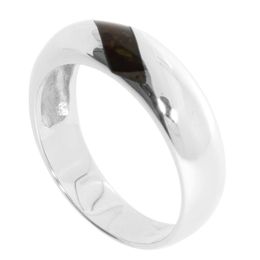OSTSEE-SCHMUCK Damen Fingerring "- Malte - Silber 925/000 - Bernstein", 54, silber, Fingerringe