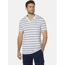 Babista Herren T-Shirt "T-Shirt FARLOR"wei&szlig; gestreift, Gr. L, Obermaterial: 75% Baumwolle CO. 25% Polyester COOLMAX PES(Coolmax)., Shirts