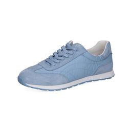Sneaker Caprice "Caprice Sneaker Veloursleder/Textil", Damen, Gr. 38, mittelblau, Textil, Veloursleder, Schuhe Sneaker
