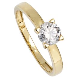 Jobo Damen Goldring, 56, Gelbgold 333, gold, Gelbgold 333, Fingerringe, 333 Gold mit Zirkonia