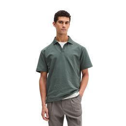 Marc O'Polo MARC O'POLO Herren Poloshirt "aus schwerem Ripp-Jersey"skipping stone, Gr. L, unifarben, Obermaterial: 100% Baumwolle, Shirts
