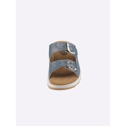 Franken Schuhe FRANKEN-SCHUHE Damen Pantolette, Gr. 39, blau, Lederimitat, Schuhe