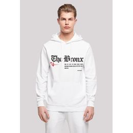 F4NT4STIC Herren Kapuzenpullover "The Bronx HOODIE", wei&szlig;, Gr. L, Obermaterial: 50% Baumwolle, 50% Polyester, Pullover, Print