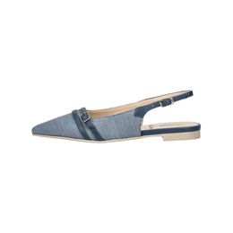 Nero Giardini Damen Ballerina "Nero Giardini Ballerinas Leder/Textil", Gr. 38, blau, Leder, Textil, Schuhe