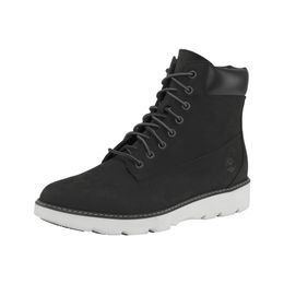 Timberland Damen Schn&uuml;rboots "Keeley Field 6 inch", Gr. 38, schwarz, Leder, Textil, Schuhe, Winterstiefel, Schn&uuml;rstiefel, Winterschuhe