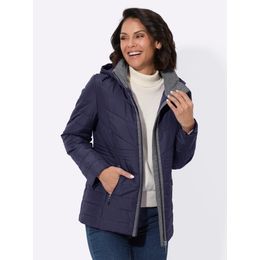 Casual Looks Damen Steppjacke, blau, Gr. 36, unifarben, 100% Polyester, Besatz:100% Polyester, Wattierung:100% Polyester, Jacken