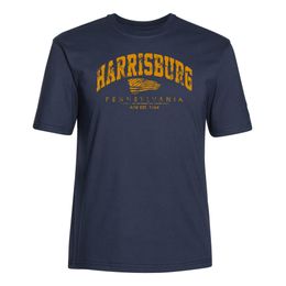 Herren T-Shirt "HARRISBURG", blau, Gr. 4XL, Ahorn Sportswear, bedruckt, 100% Baumwolle, Shirts, mit sportlichem Print