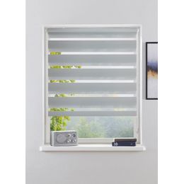 Doppelrollo Bruno Banani, B:80cm H:150cm, grau, Polyester, Rollos, "KIAN", Klemmfix Doppelrollo- NEUHEIT