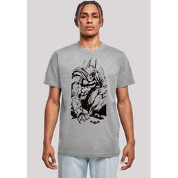 F4NT4STIC Herren T-Shirt "DC Comics Batman Arkham Knight Sketch", grau, Gr. L, Obermaterial: 100% Baumwolle, Shirts, Print