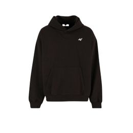 DEF Herren Kapuzenpullover "DEF DEF Not a Follower Hoodie"jet schwarz washed, Gr. S, mehrfarbig, 80% Baumwolle, 20% Polyester, Pullover